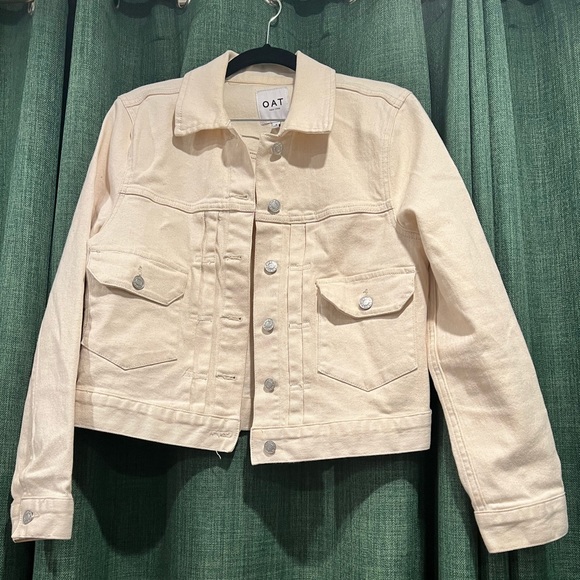 Oat New York | Jackets & Coats | Oat New York Cropped Denim Jacket ...